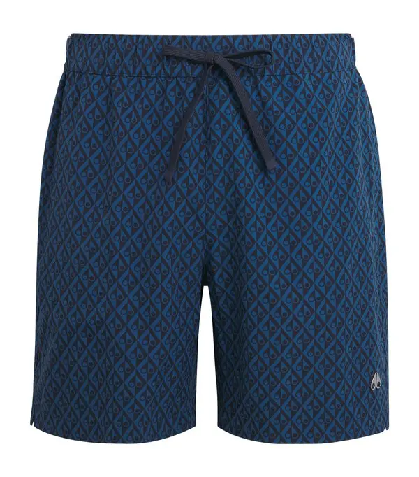 Moose Knuckles Monogram Swim Shorts - Navy