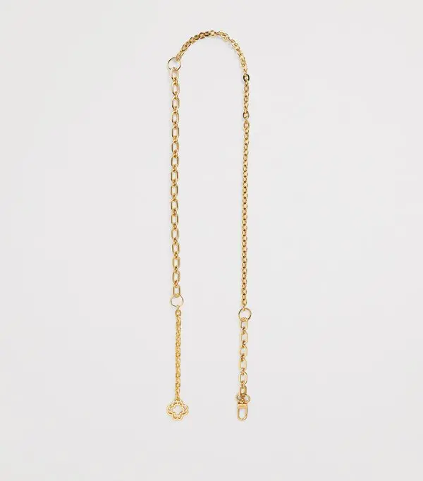 Maje Clover Logo Chain Belt - Blue