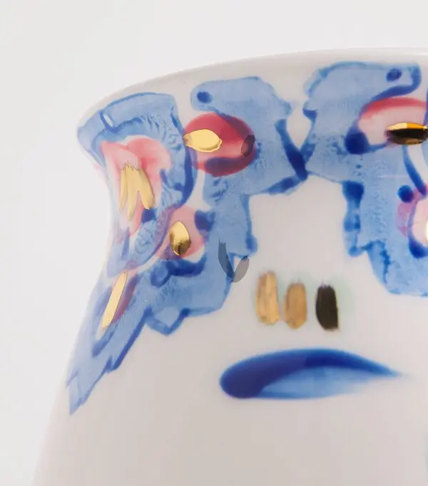 JAYNE REDMOND Hand-painted Floral Vase