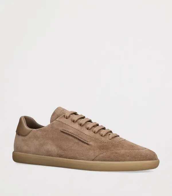 Zegna Suede 232 Sneakers - Brown