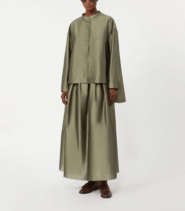 Max Mara Satin Oversized Shirt