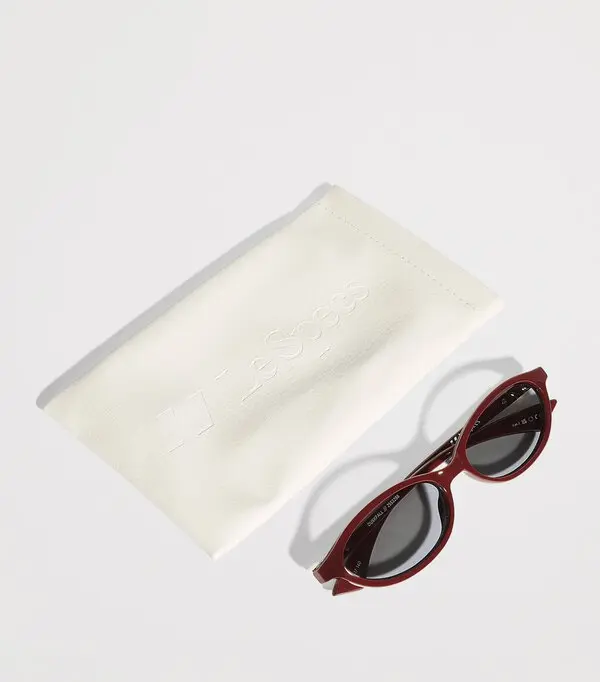 Le Specs Duskfall Cat Eye Sunglasses - Red