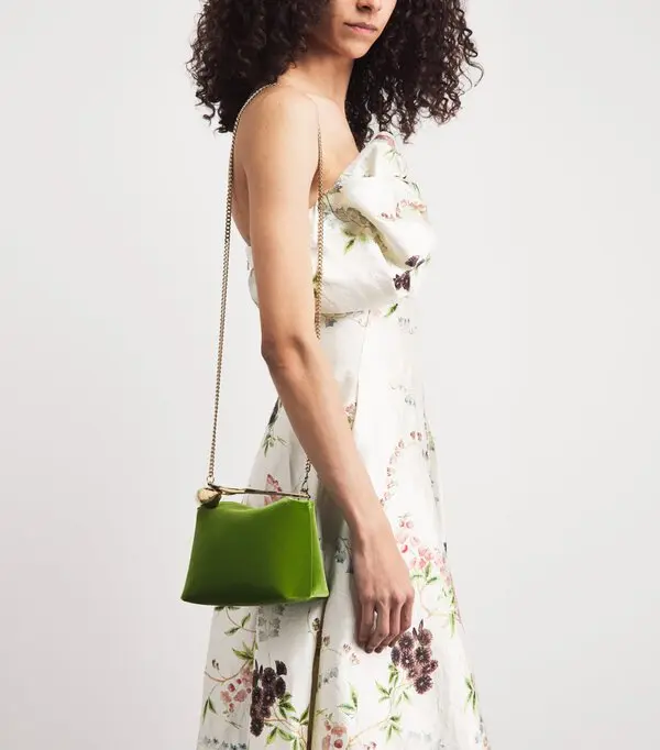 Erdem Mini Velvet Top-handle Bag - Green