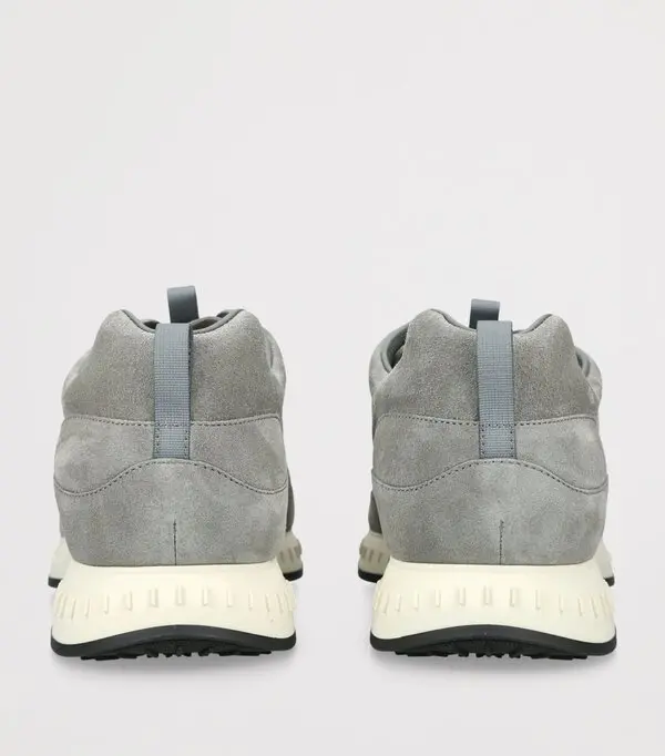 John Lobb Suede Stream Elastic Sneakers