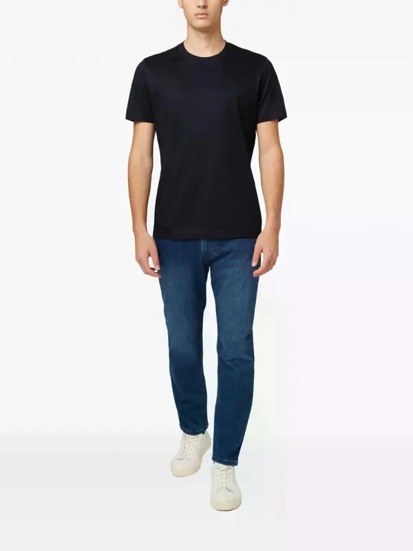 Boggi Milano Pima Cotton Jersey T-shirt - Blue