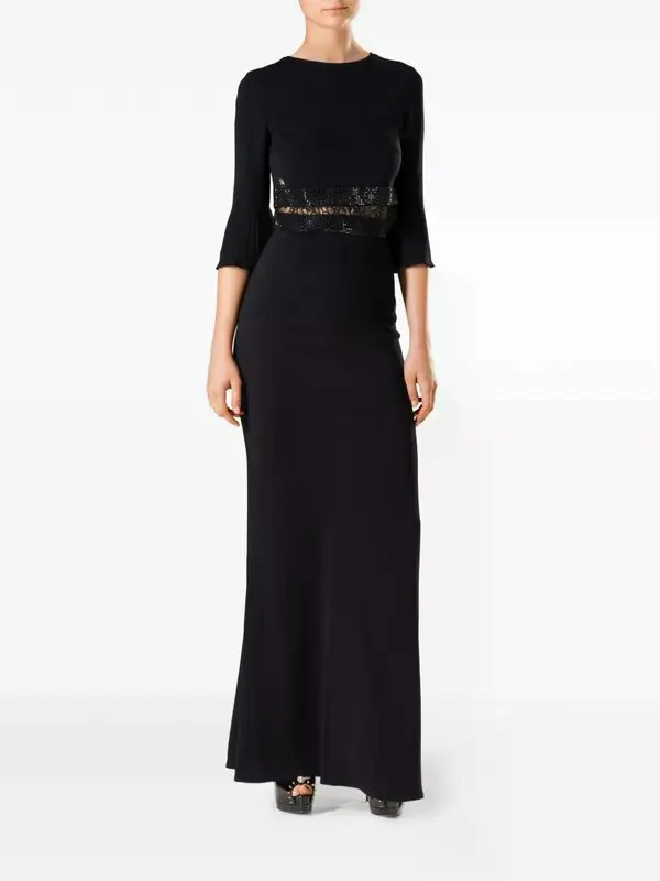 Philipp Plein Maxi Rhinestone-embellished Dress