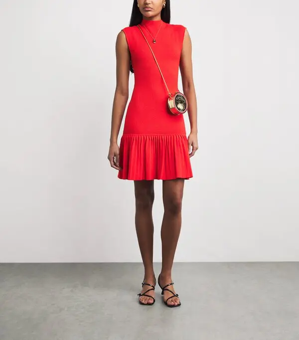 Claudie Pierlot Knitted High-neck Mini Dress