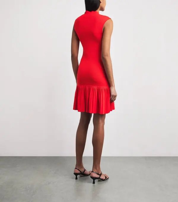 Claudie Pierlot Knitted High-neck Mini Dress