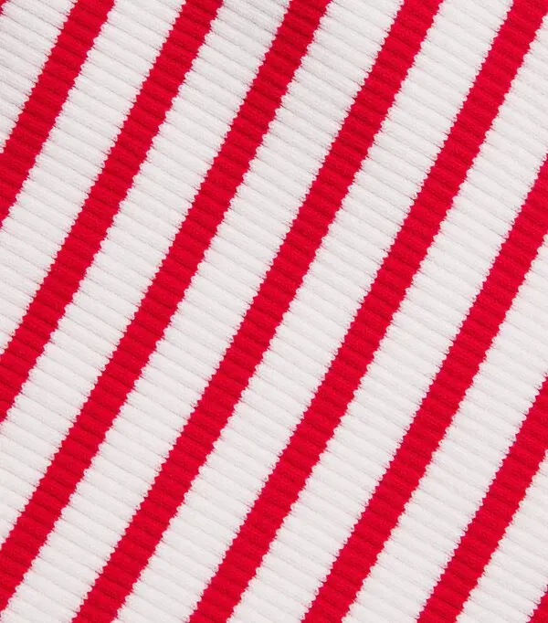 Maje Stripe Rib-knit Top - Red