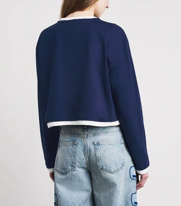 Maje Cotton Layered T-shirt With Logo