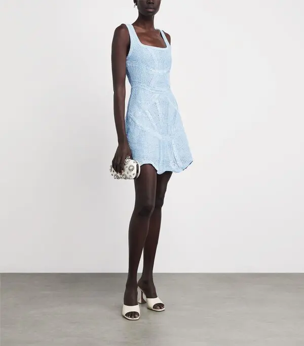 Maje Crochet Mini Dress