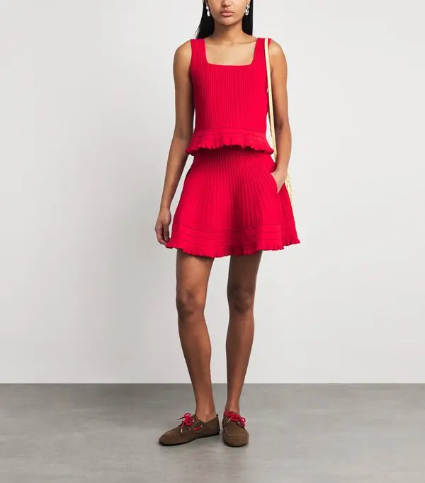 Maje Knitted Mini Skirt
