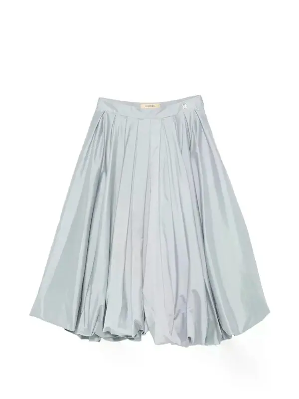 CURIEL A-line Midi Skirt - Blue