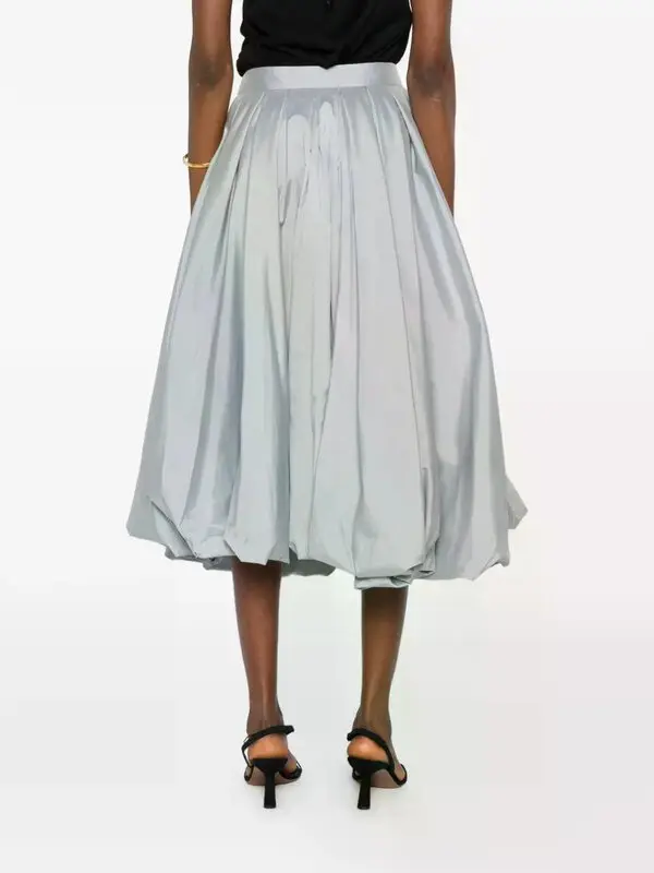 CURIEL A-line Midi Skirt - Blue