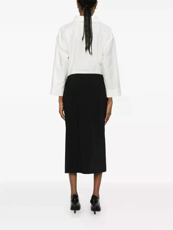 CURIEL Buckle-detailed Midi Dress