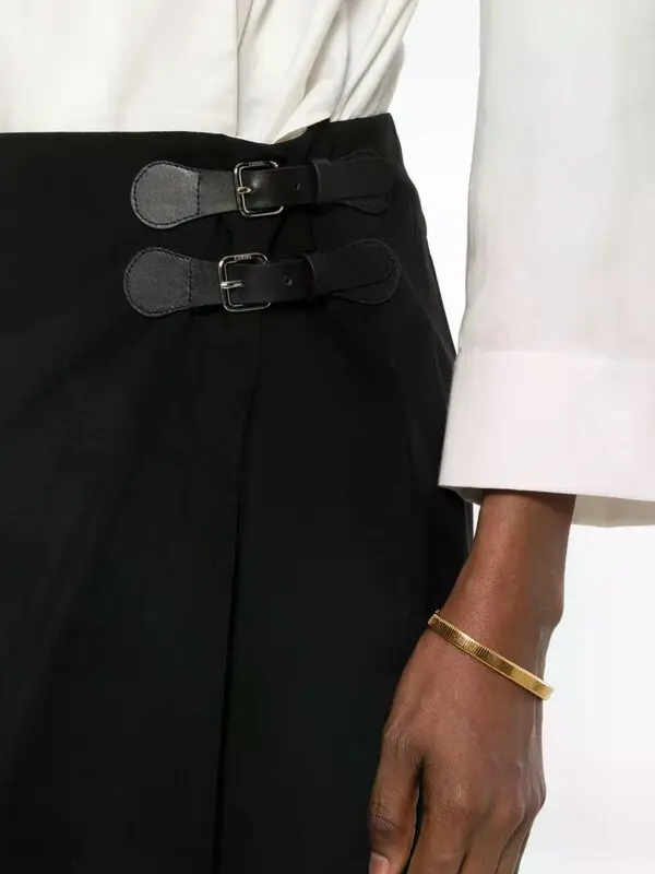 CURIEL Buckle-detailed Midi Dress