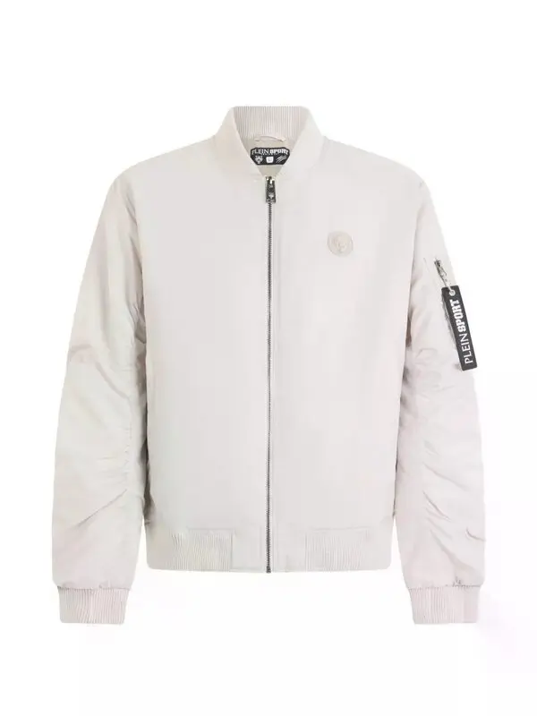 PLEIN SPORT Icon Bomber Jacket - Neutrals