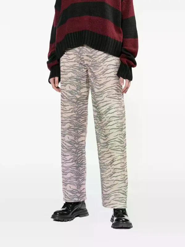 THE RAGGED PRIEST Tiger-print Jeans