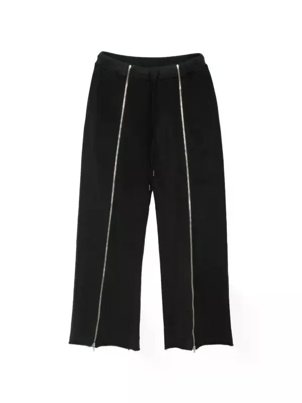 R13 Zip Raw-hem Trousers - Black