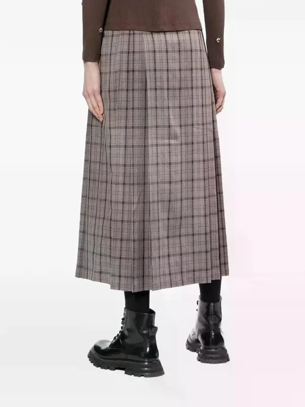THE RAGGED PRIEST Artifact Check-pattern Midi Skirt