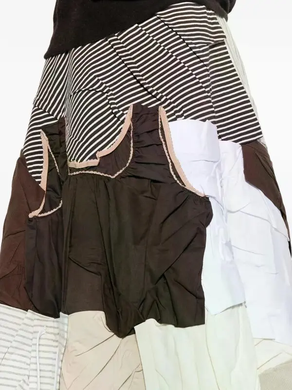 Moschino Patchwork Midi Skirt - Neutrals