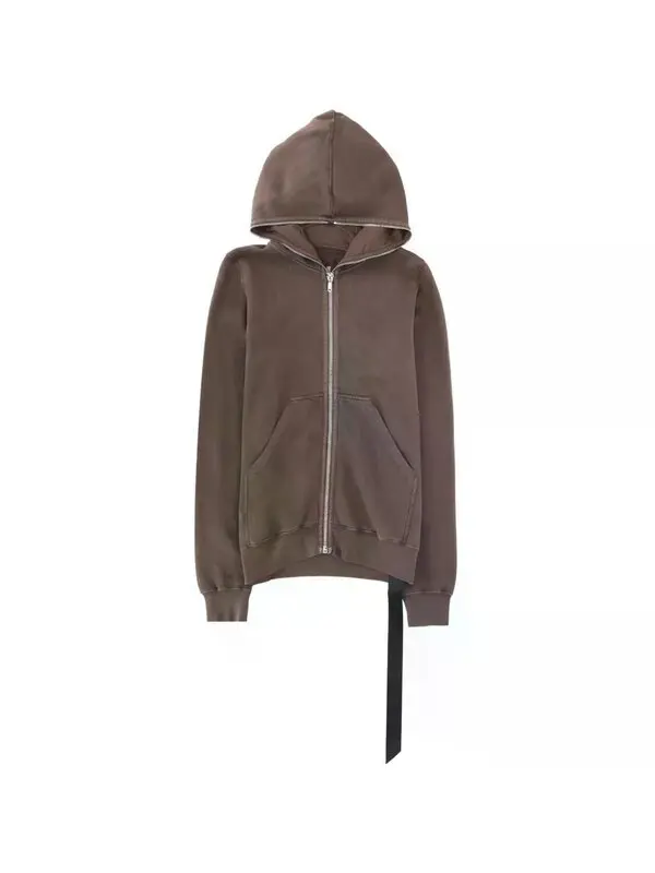Rick Owens Zipped Hoodie - Brown