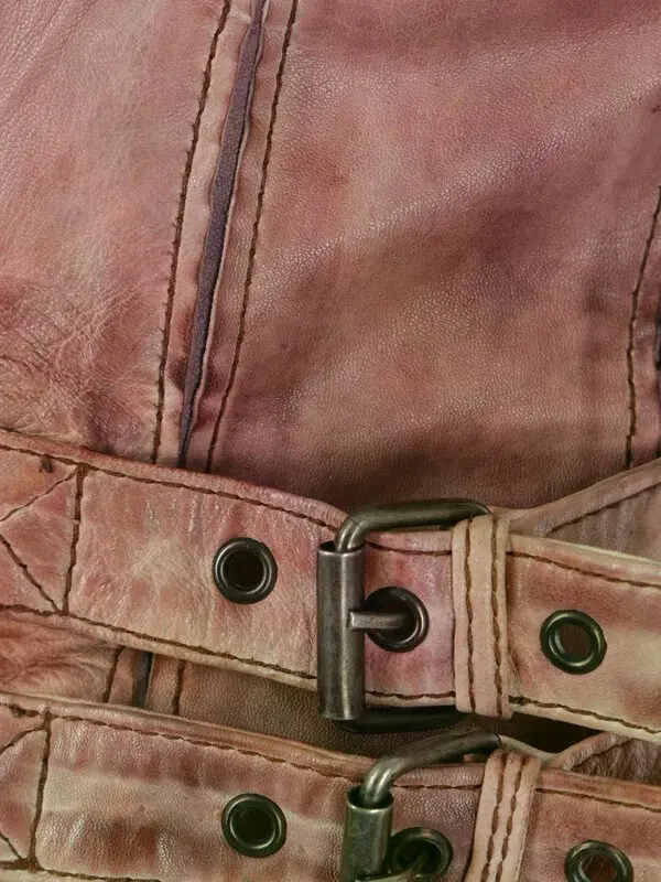 PETRA Buckle-detail Biker Jacket