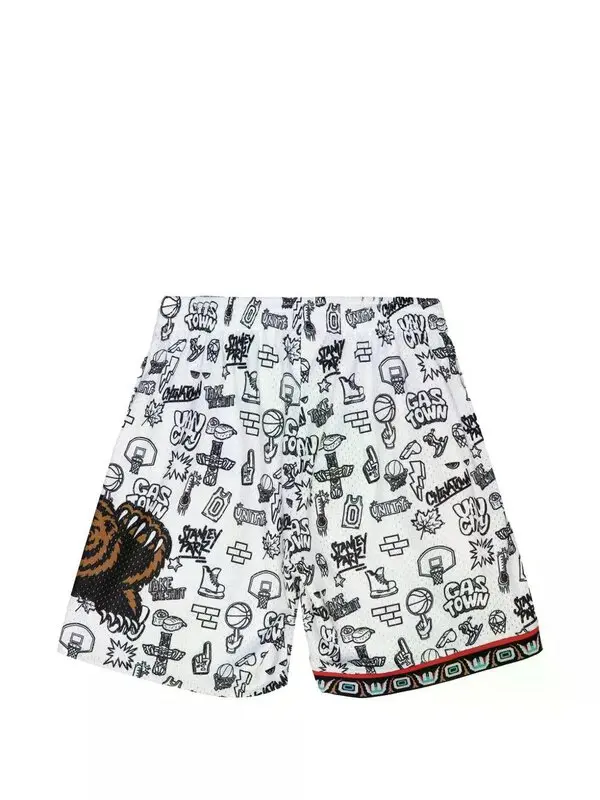 Mitchell & Ness Nba Vancouver Grizzlies 1998 Doodle Swingman Shorts - White