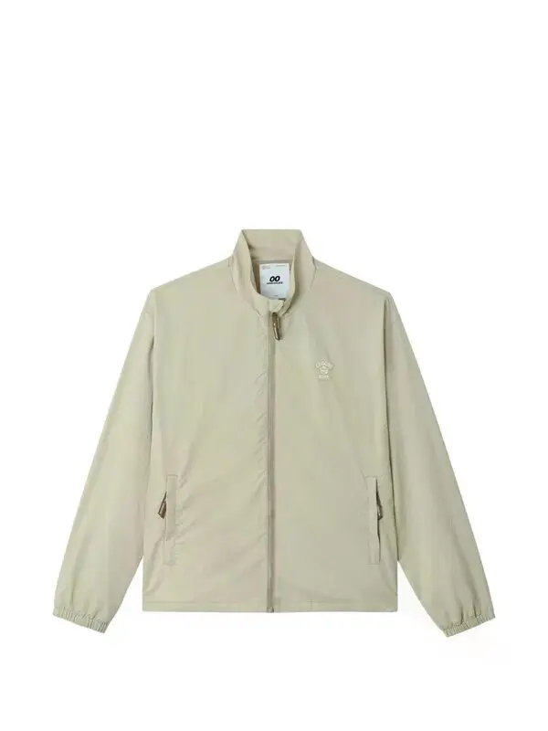 CHOCOOLATE Logo-embroidered Zipped Jacket - Neutrals