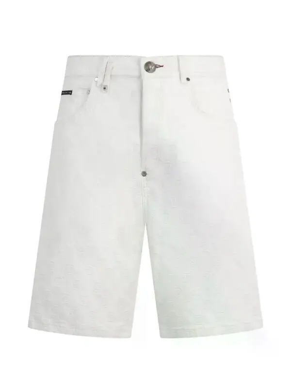 Philipp Plein Formenera Five-pocket Shorts - White