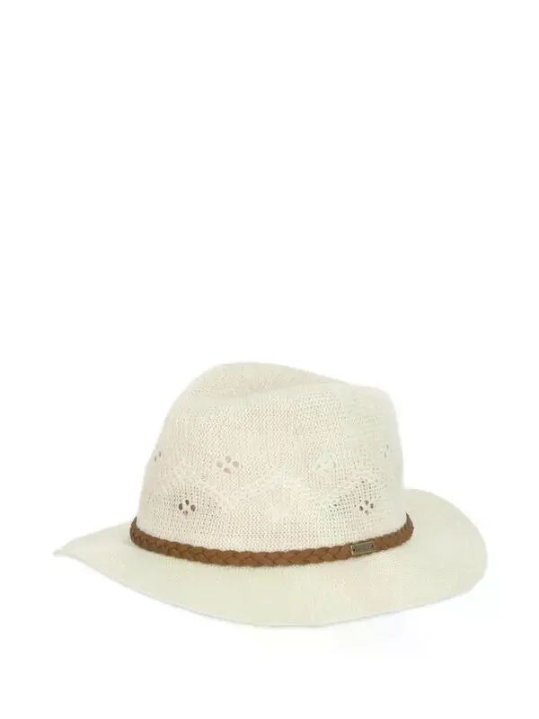 Barbour Flowerdale Woven Trilby Hat - Neutrals