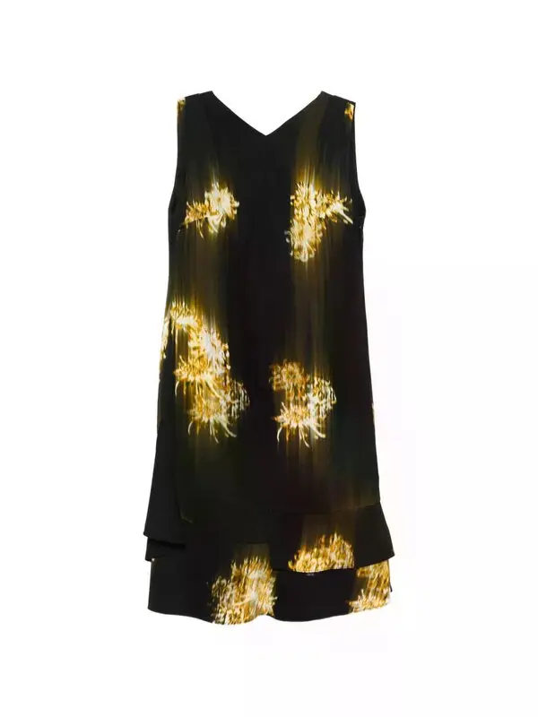 Proenza Schouler Floral-print Midi Dress - Black