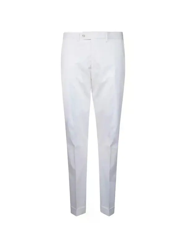 BARBA NAPOLI Cuffed Trousers - White