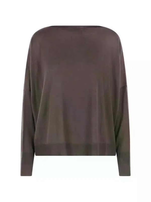 Dusan Boat-neck Sweater - Purple