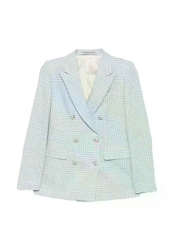 Tagliatore Parigi Checked Double-breasted Blazer - Blue