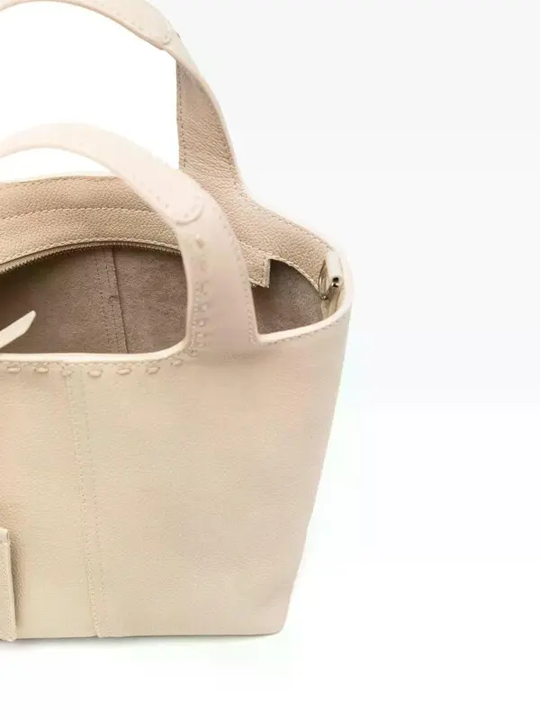 Santoni Top-handle Leather Tote Bag