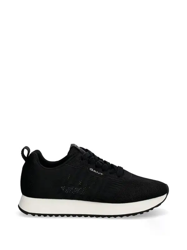 Gant Lace-up Knit Sneakers - Black