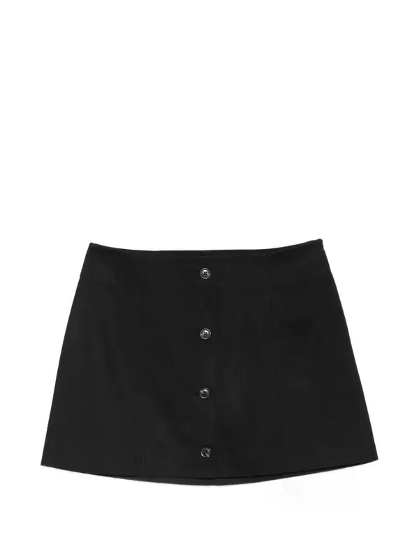 SAMSOE SAMSOE Sabonnie Buttoned Mini Skirt - Black