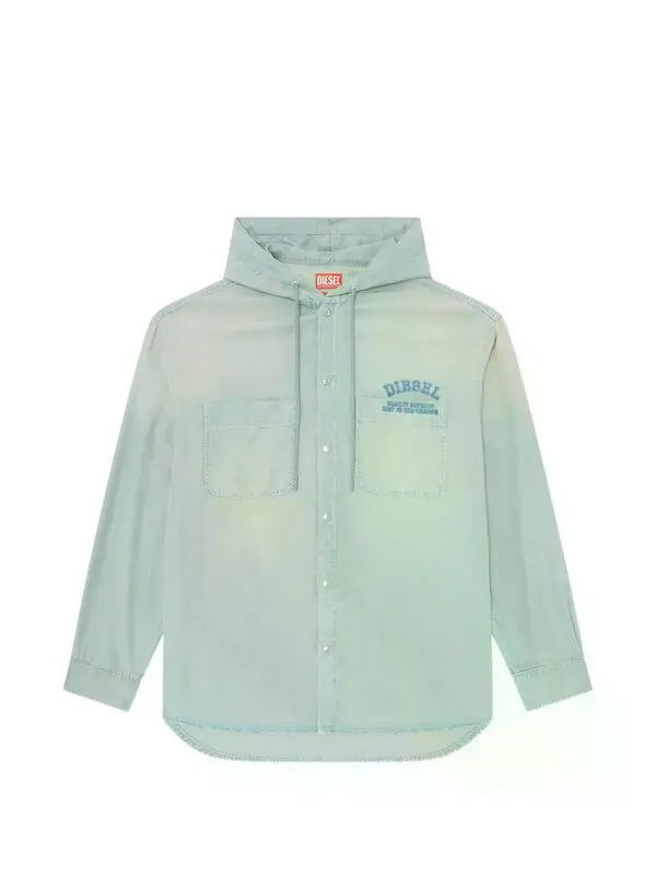 DIESEL® Dewny Hooded Overshirt - Blue