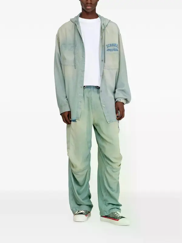 DIESEL® Dewny Hooded Overshirt - Blue