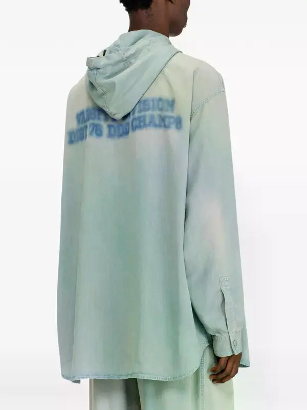 DIESEL® Dewny Hooded Overshirt - Blue