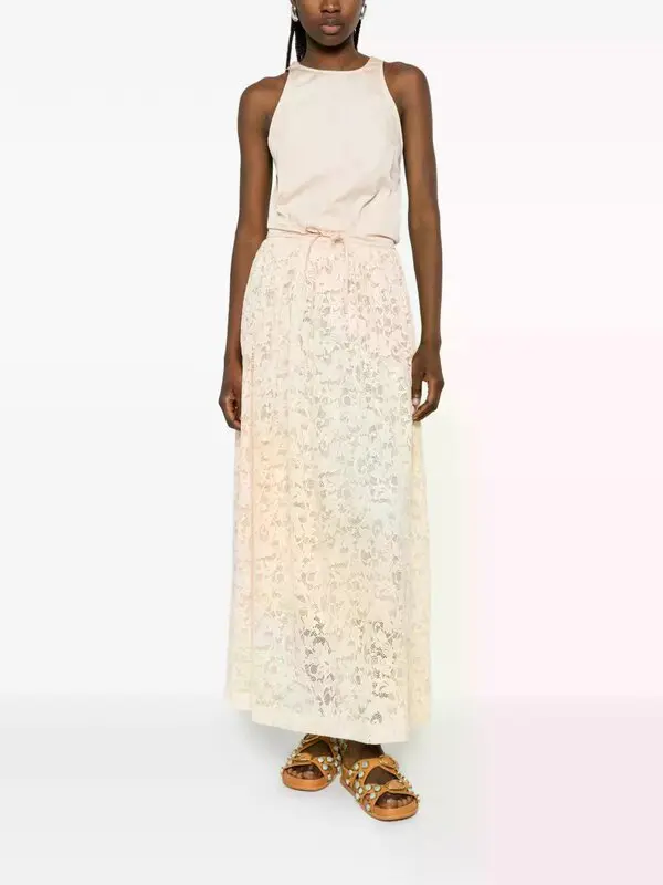 Zimmermann Flower Lace Maxi Skirt