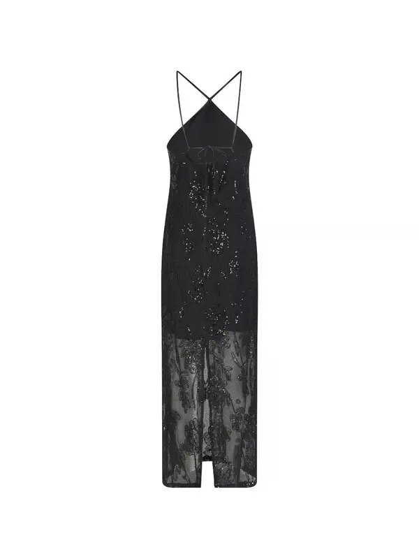 ISABELLE BLANCHE Sequin-embellished Midi Dress