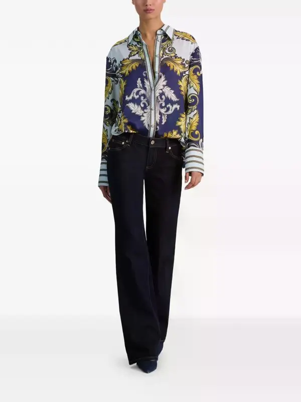 Alice + Olivia Lane Baroque-print Shirt