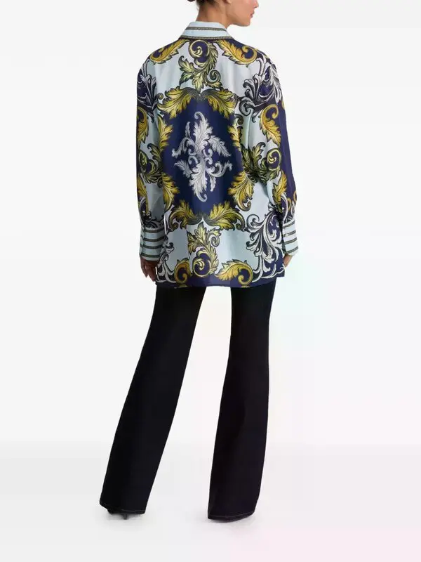 Alice + Olivia Lane Baroque-print Shirt