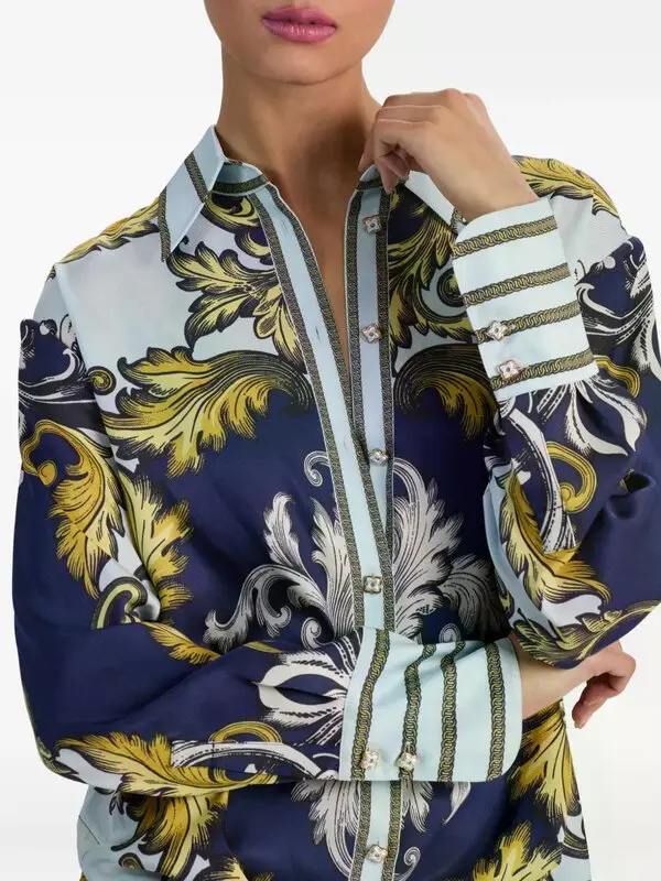 Alice + Olivia Lane Baroque-print Shirt