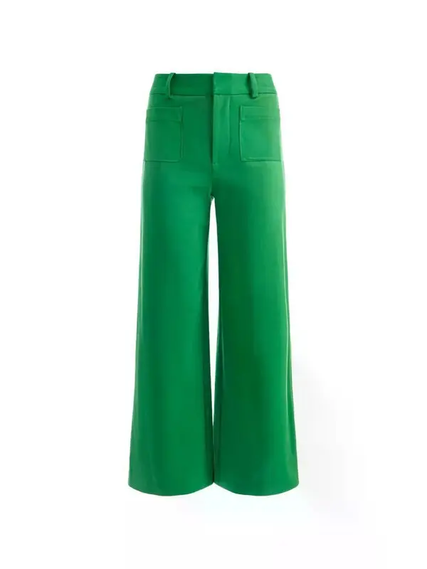 Alice + Olivia Zoe Patch-pocket Trousers - Green