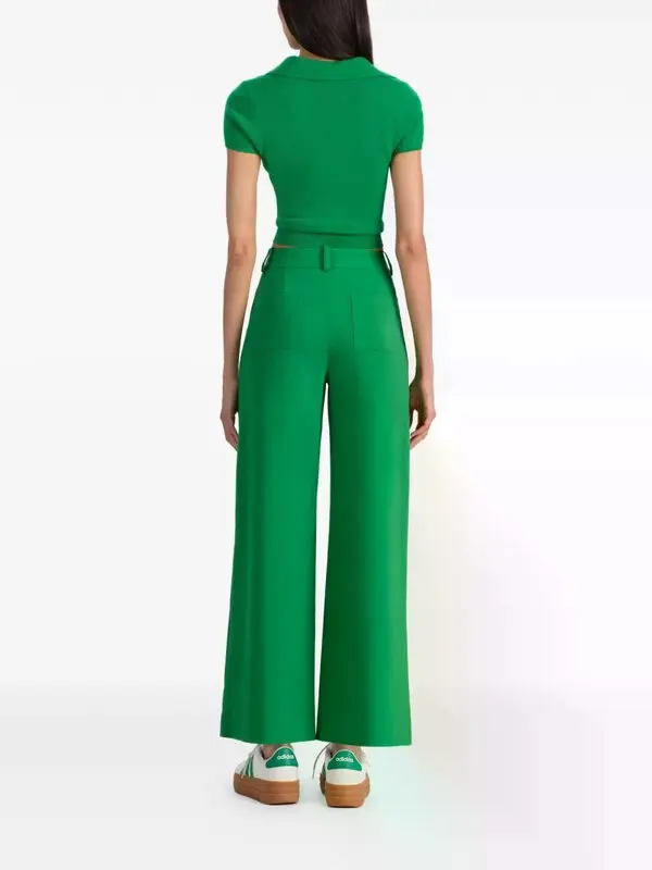Alice + Olivia Zoe Patch-pocket Trousers - Green