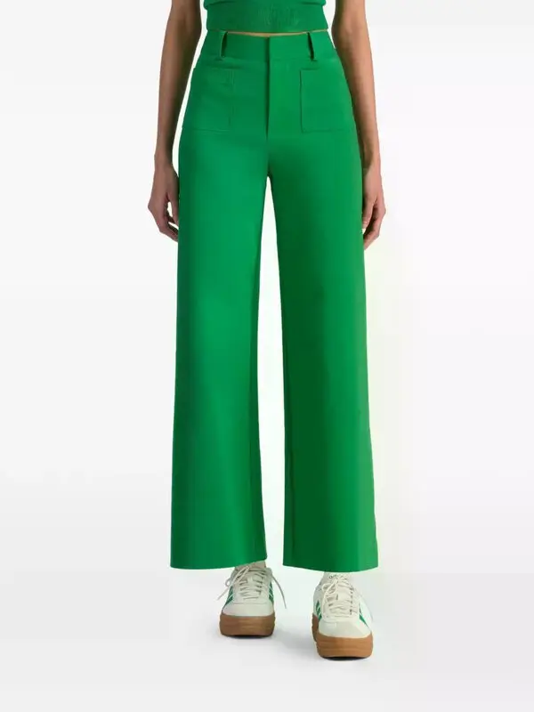 Alice + Olivia Zoe Patch-pocket Trousers - Green