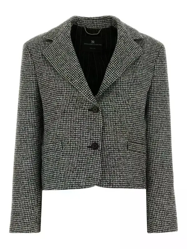 Ermanno Scervino Houndstooth Belted Jacket